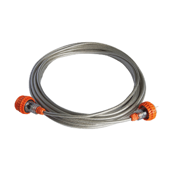 Clear sheath braided 240V IP66 extension leads by Bosbox